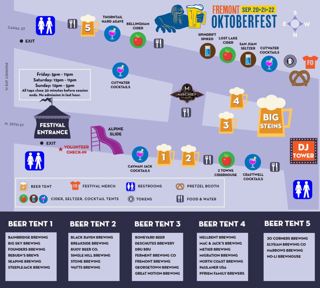 Festival Map - Fremont Oktoberfest